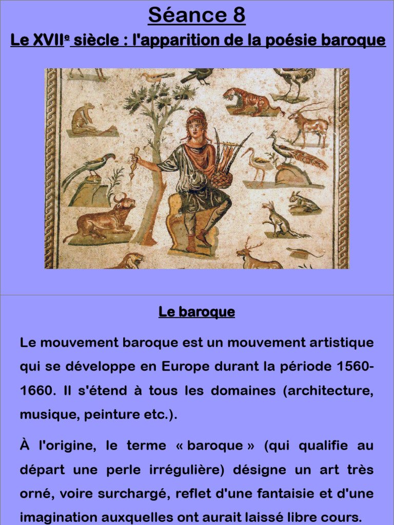 Diaporama Seance 8 | PDF | Baroque