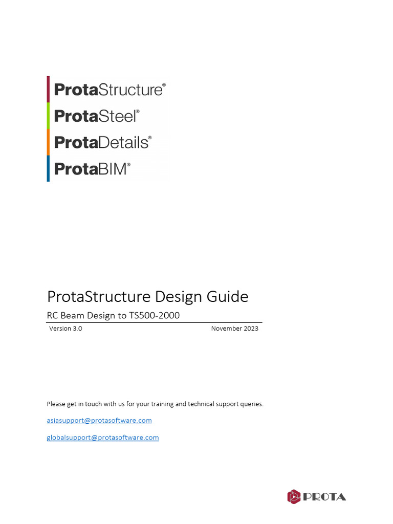 Protastructure Design Guide RC Beam Design To ts500 2000 | PDF | Strength Of Materials | Stress ...