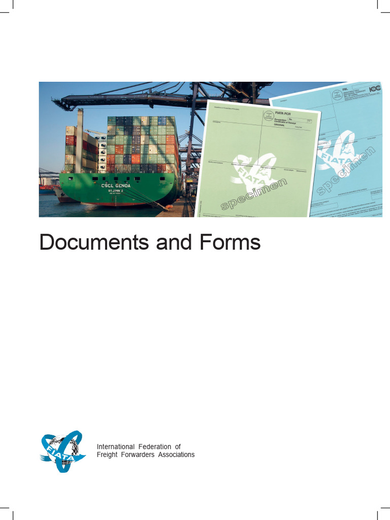 Fiata Documents and Forms 18036 | PDF | Legal Liability | Bill Of Lading
