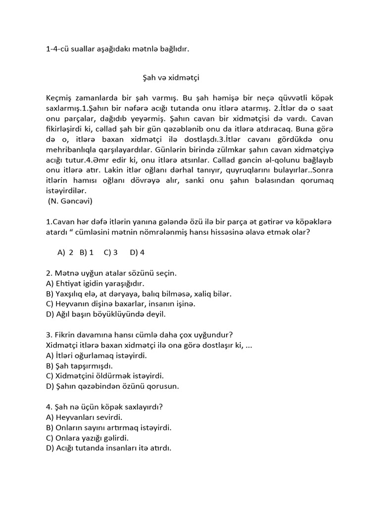 6cı Sinif | PDF
