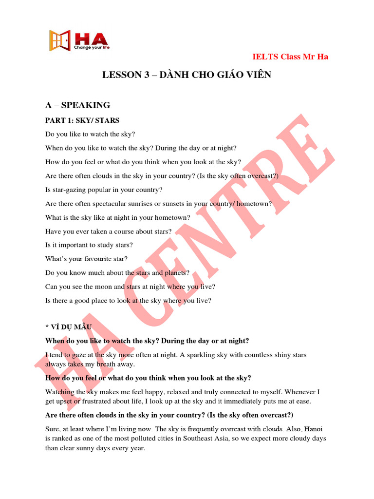 Inter Lesson-3 Teachers-Only | PDF | Sky | Intersection (Road)