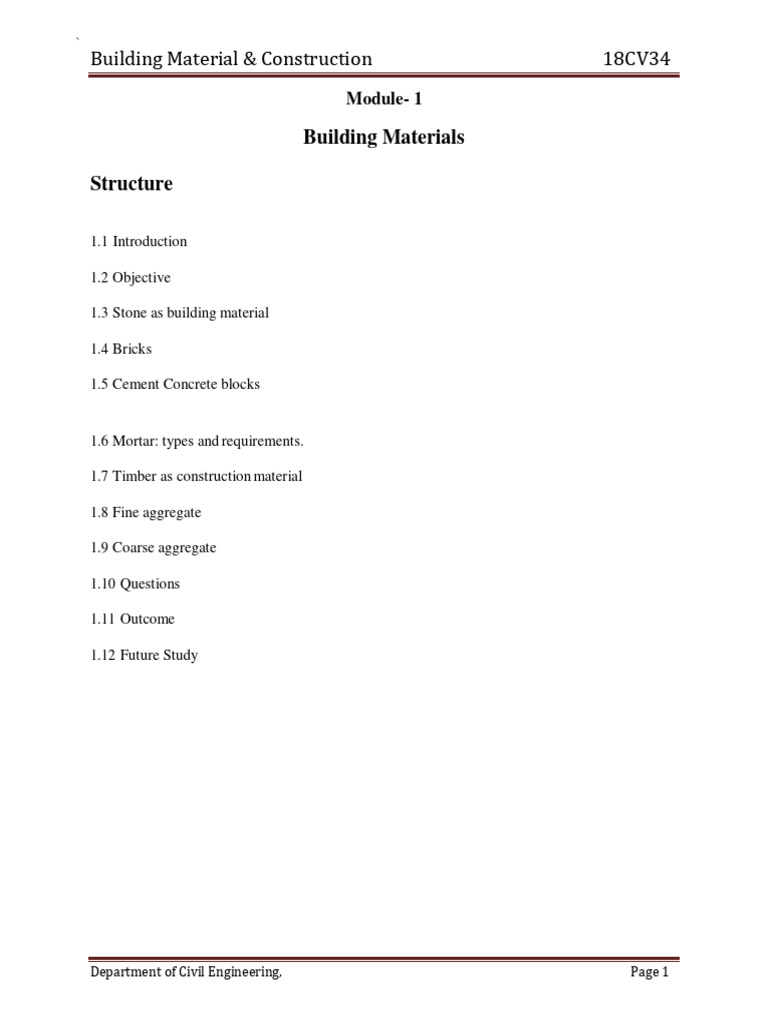Bmc Full Notes Pdf Mortar Masonry Rock Geology