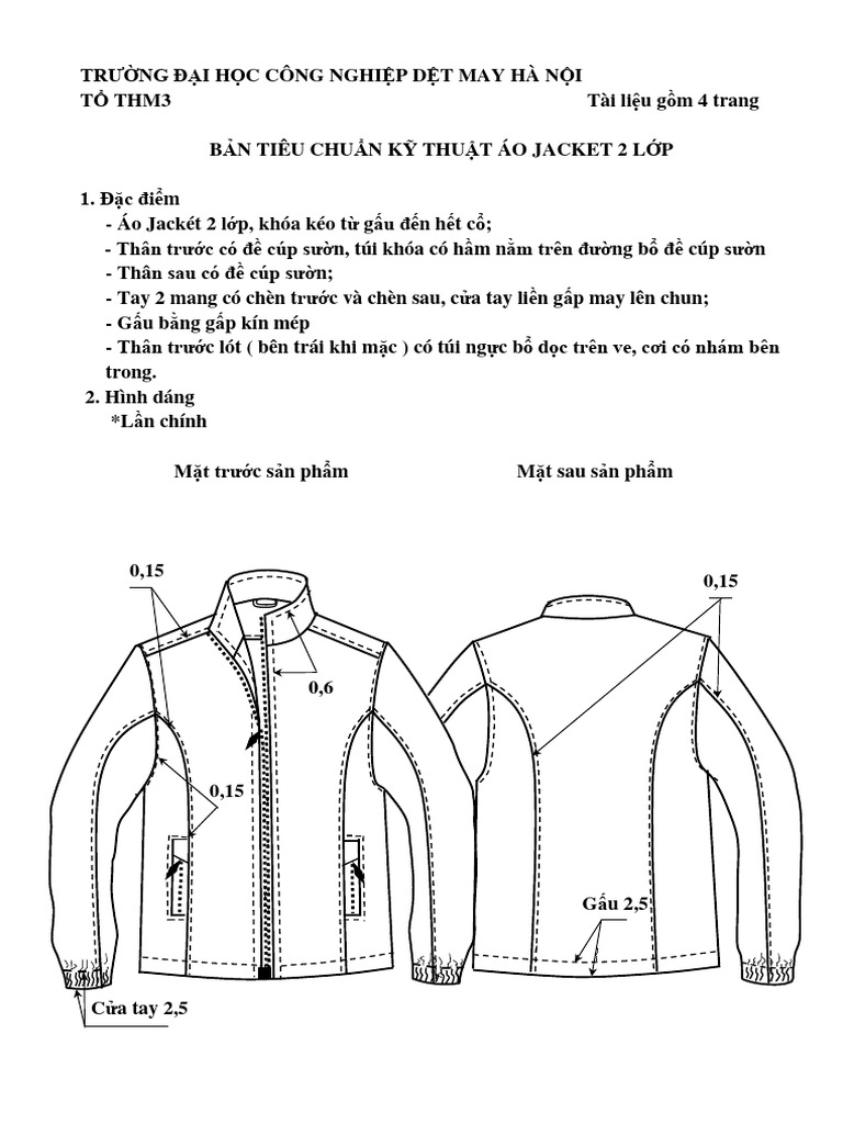 TCKT Áo JK 2 L P Mã 6 | PDF