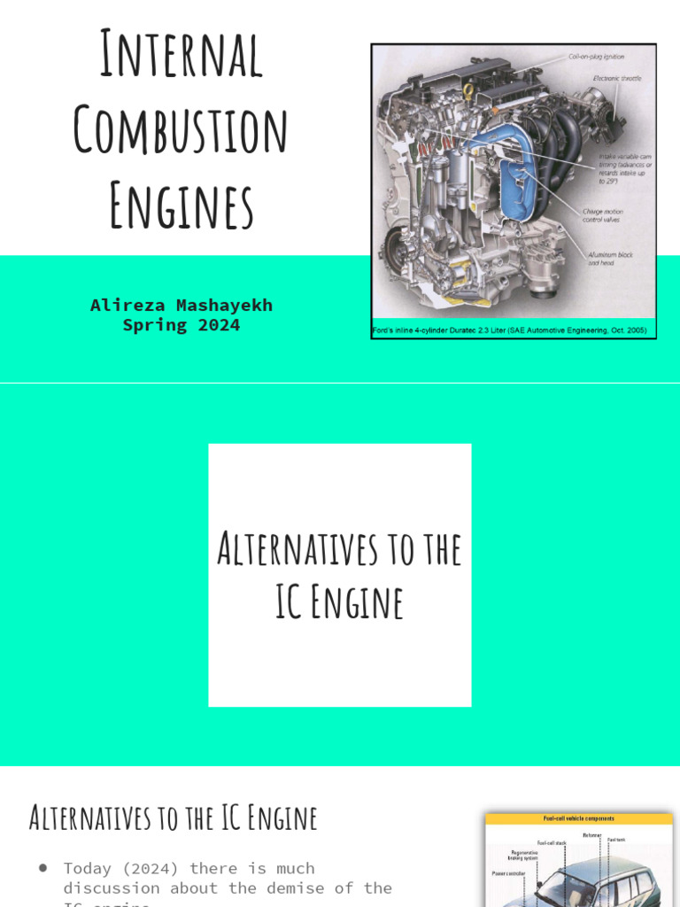 01b Alternative To The IC Engine Spring 2024 | PDF | Electric Vehicle ...