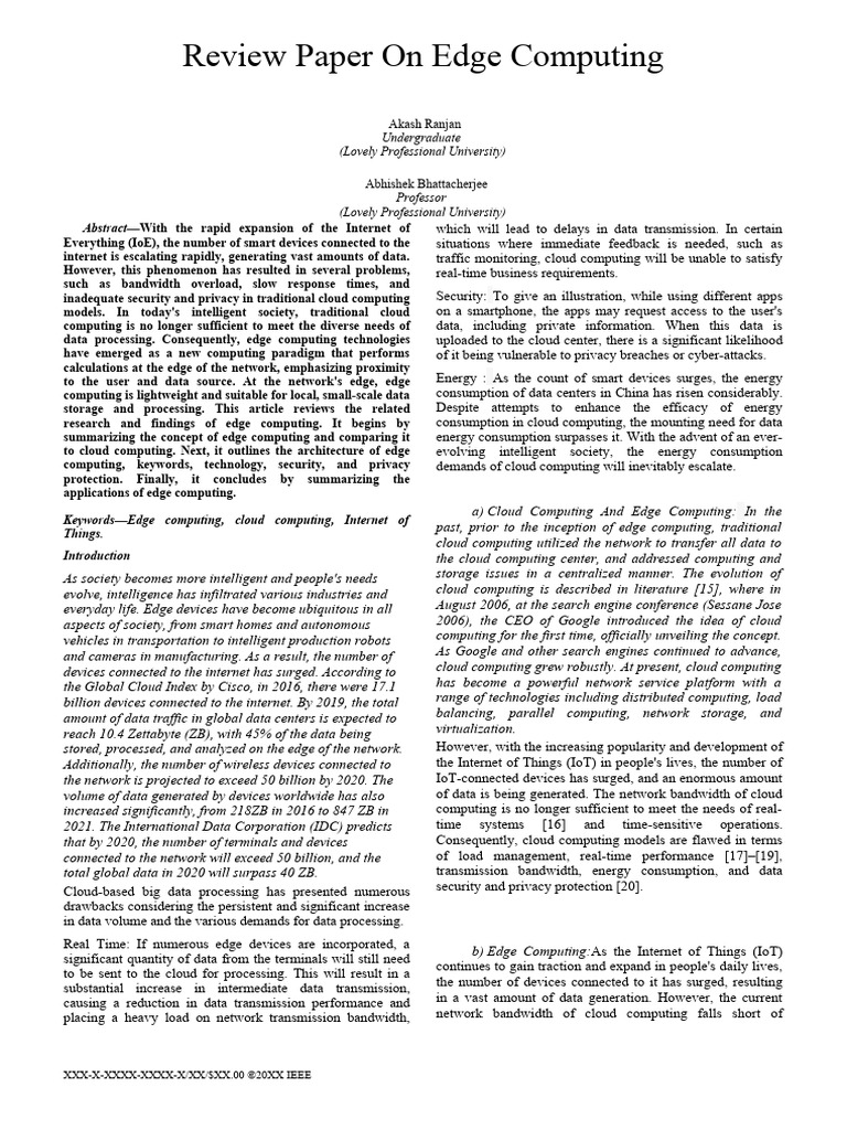 Conference Template A4 | PDF | Cloud Computing | Computer Network