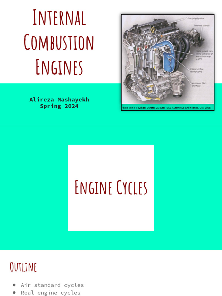 Internal Combustion Engine Cycles Overview | PDF | Internal Combustion ...