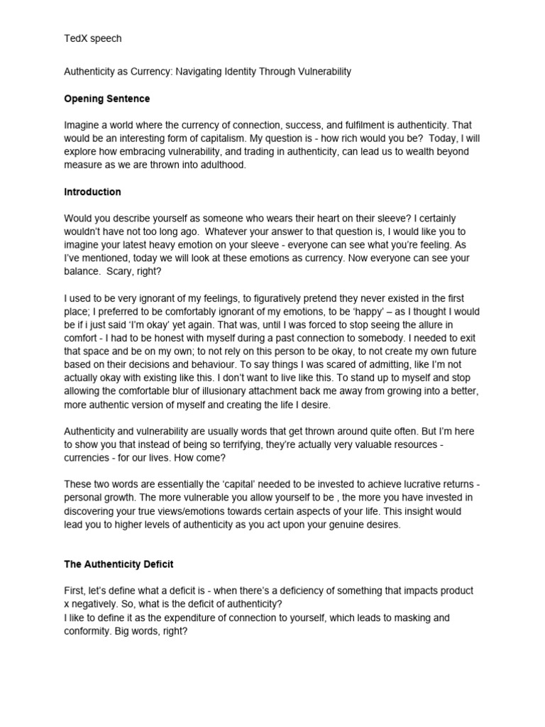 Anna Betty Script | PDF | Authenticity (Philosophy) | Emotions