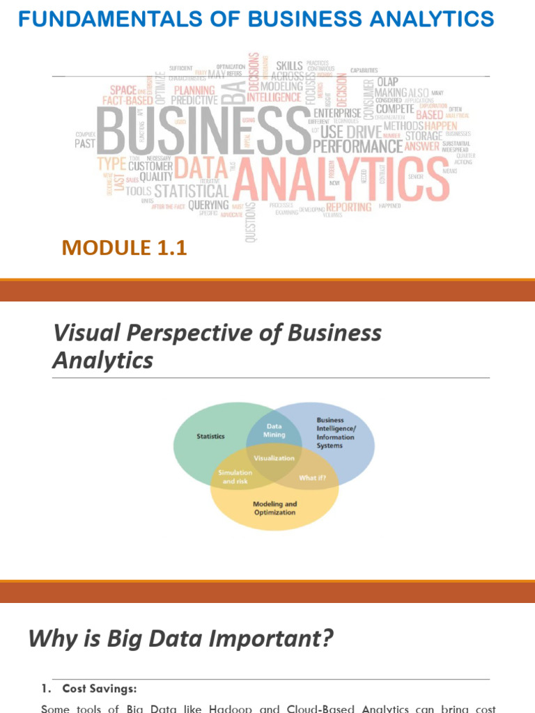 Module 2 - Fund. of Business Analytics | PDF | Analytics | Predictive ... Module 2 - Fund. of Business Analytics | PDF | Analytics | Predictive ...
