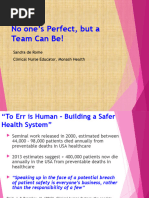 Template On Daily Huddle | PDF | Patient Safety | Health Care