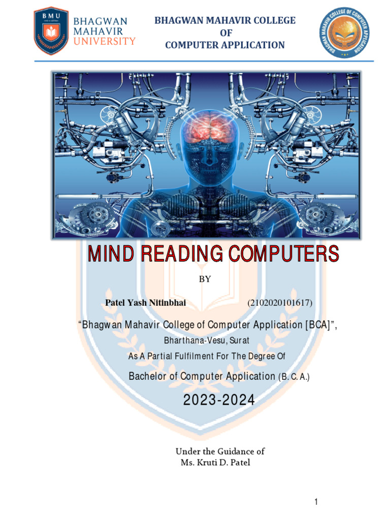 Mind Reading Computer | PDF | Neuroscience | Mind