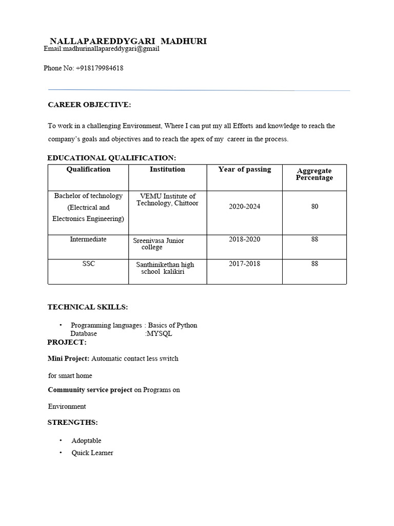 Maduri@Madhuresume | PDF | Career & Growth | Computers