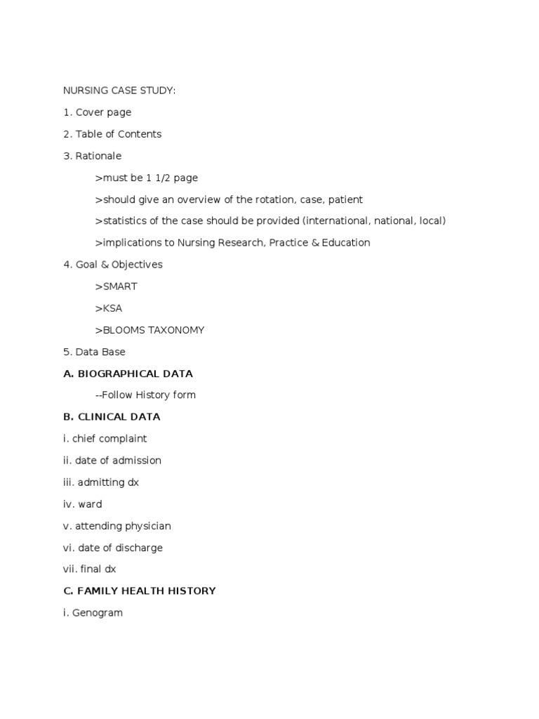 Nursing Case Study | PDF | Medical Diagnosis | Nursing