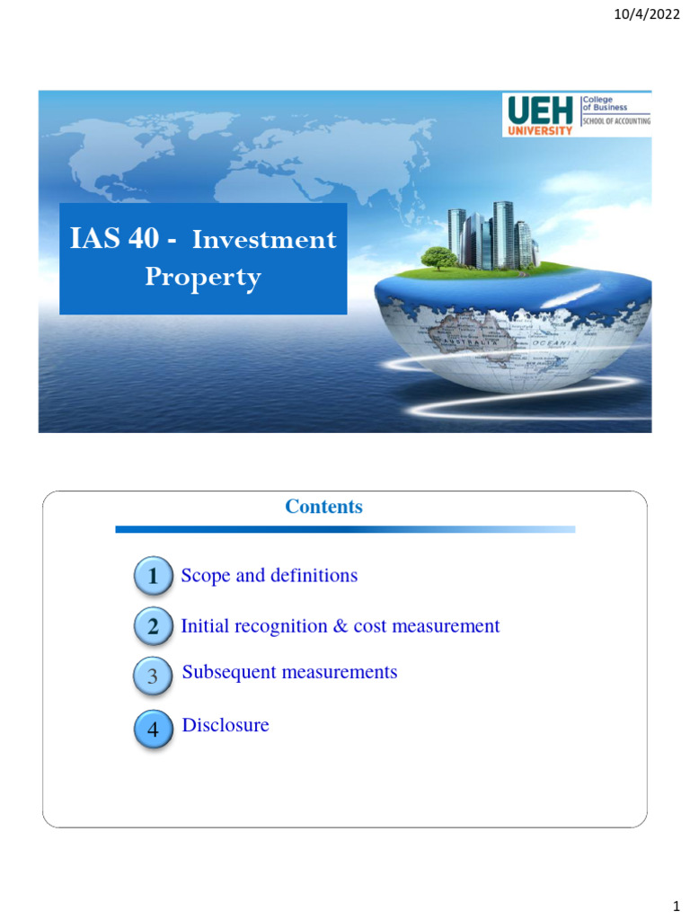 PDF - IAS 40 - Investment Properties | PDF | Fair Value | Investing