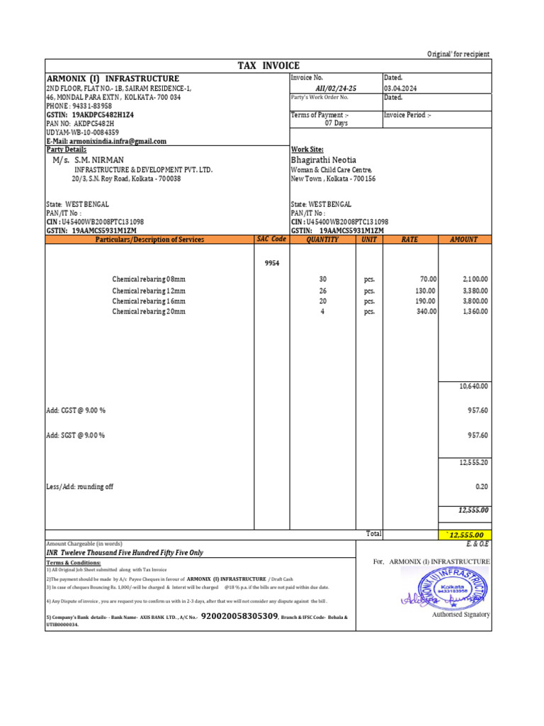 TAX_INVOICE_NO._02__-__S.M._NIRMAN_INFRASTRUCTURE___DEVELOPMENT__PVT ...