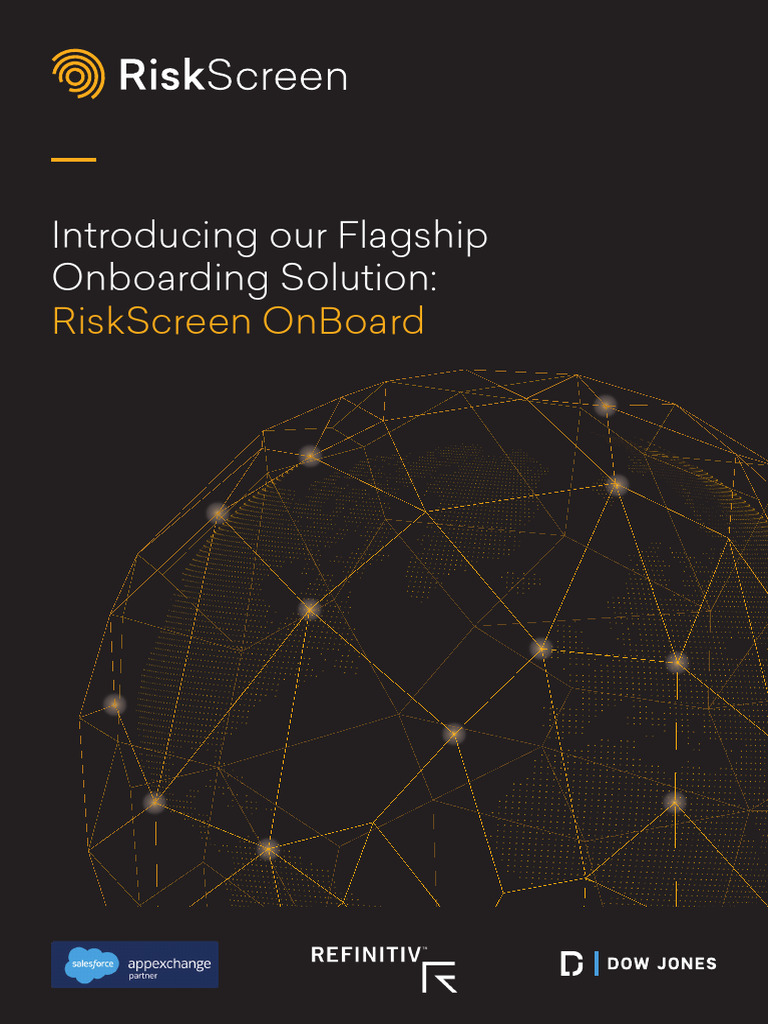 A5 Brochure For Riskscreen Onboard | PDF | Identity Document | Computing