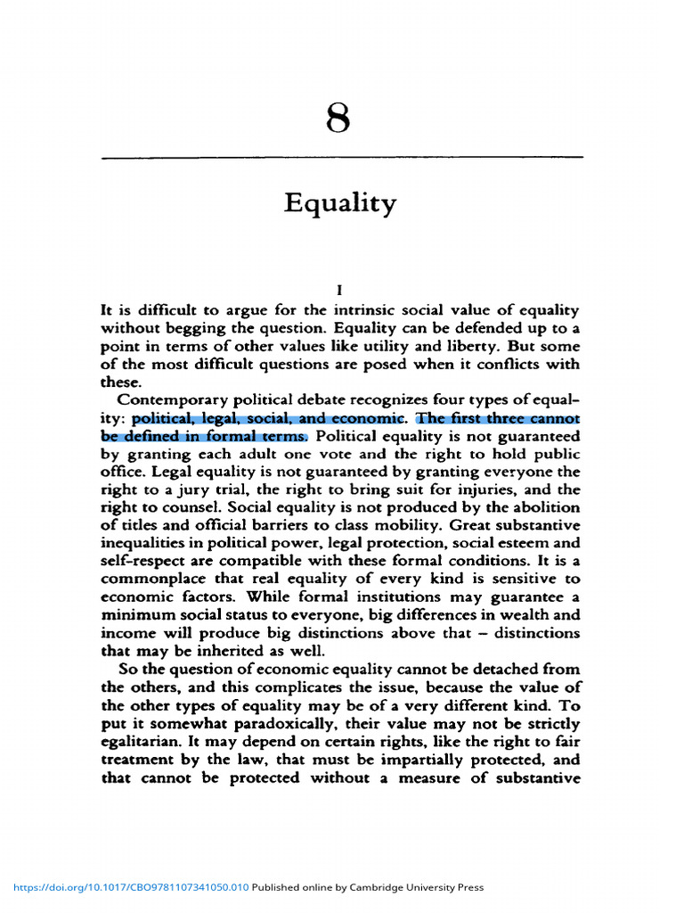 Equality | PDF | Egalitarianism | Utilitarianism