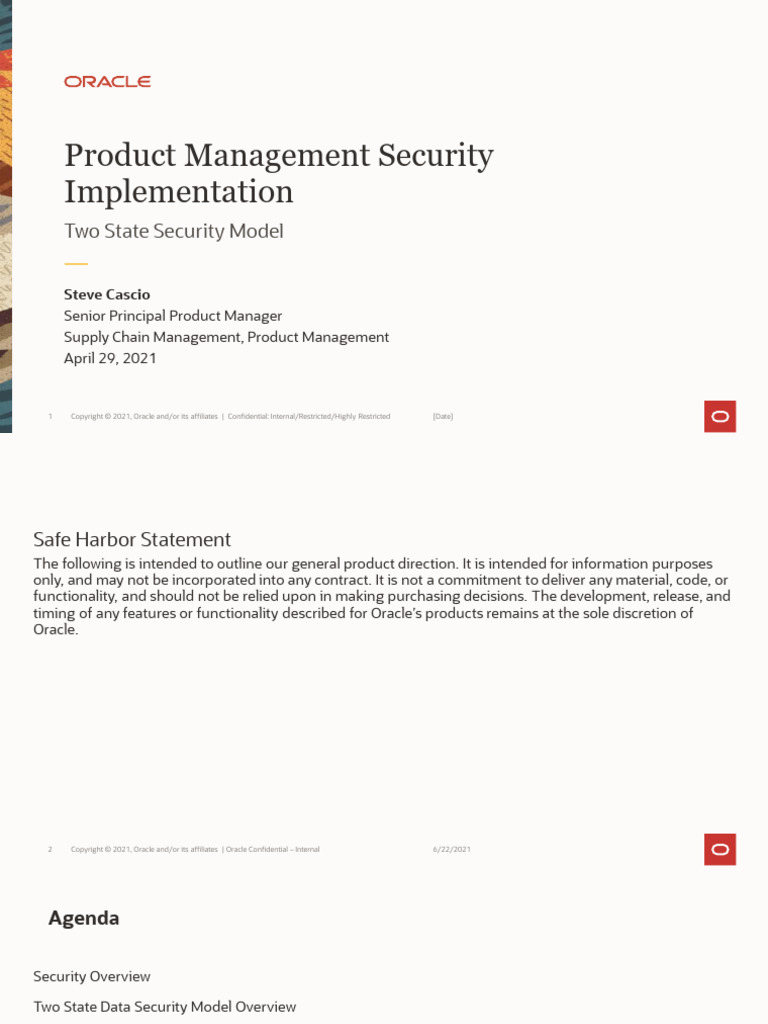 SCM - Implementing Item Security in Product Hub and Product Development ...