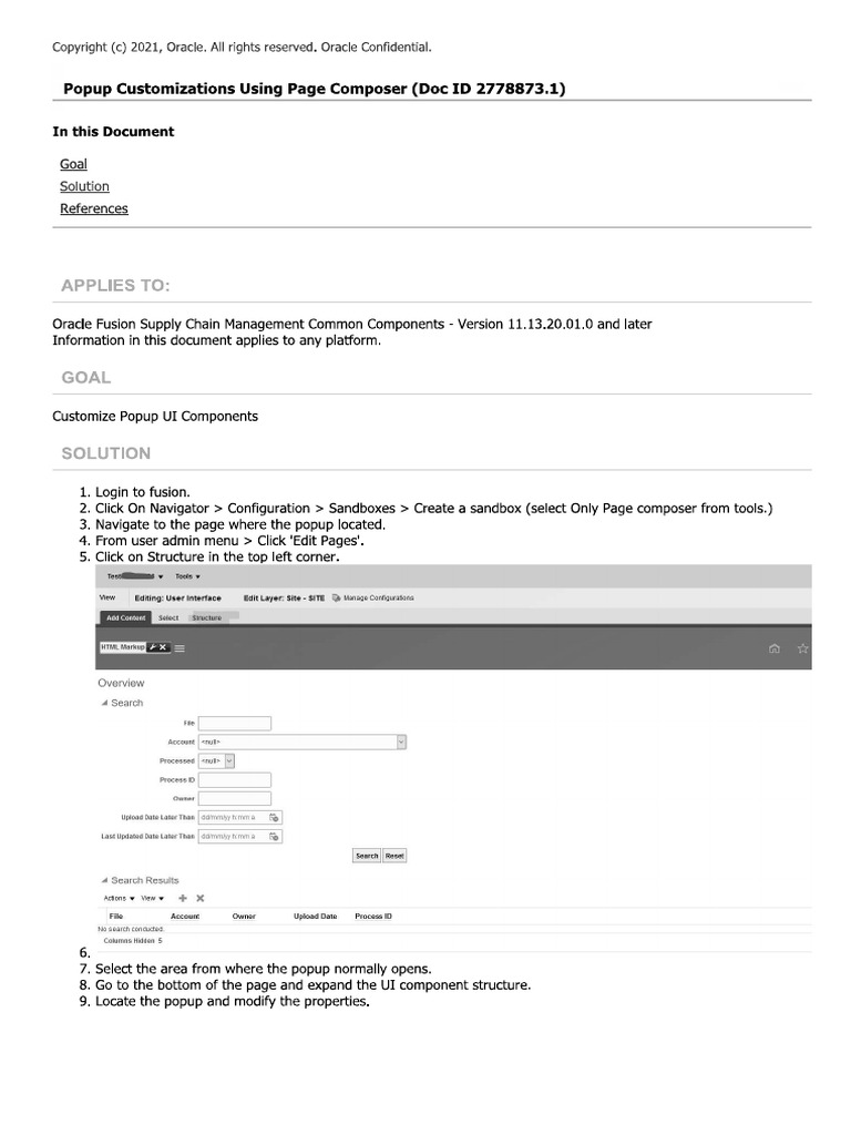 Customize Popup Window | PDF