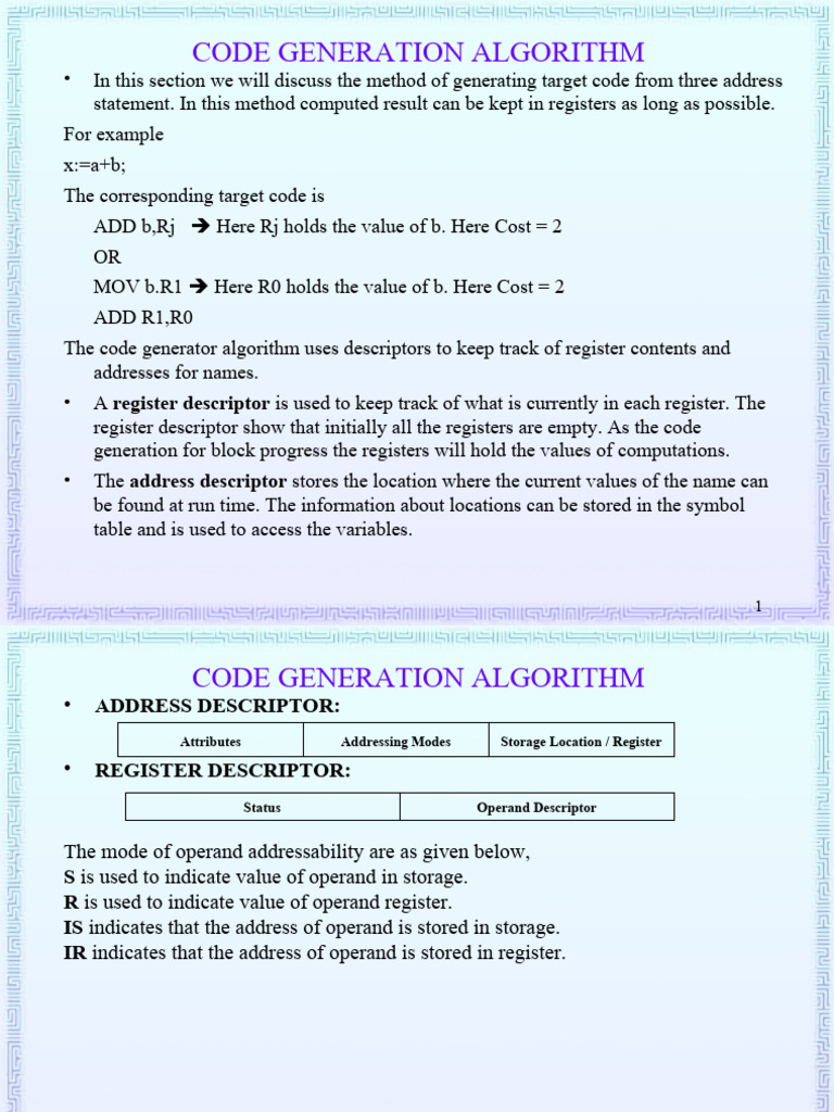 Cs6660 CD Unit V Code Generation | PDF | Software Engineering | Computer Architecture