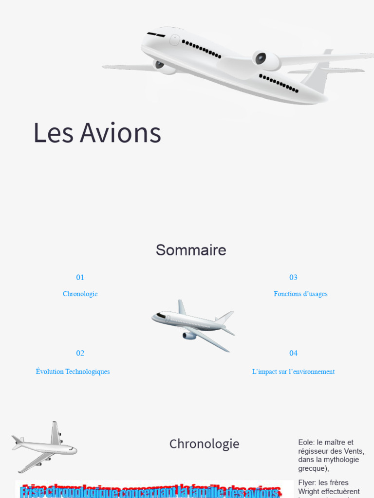 Évolution des Avions et Impact Environnemental | PDF