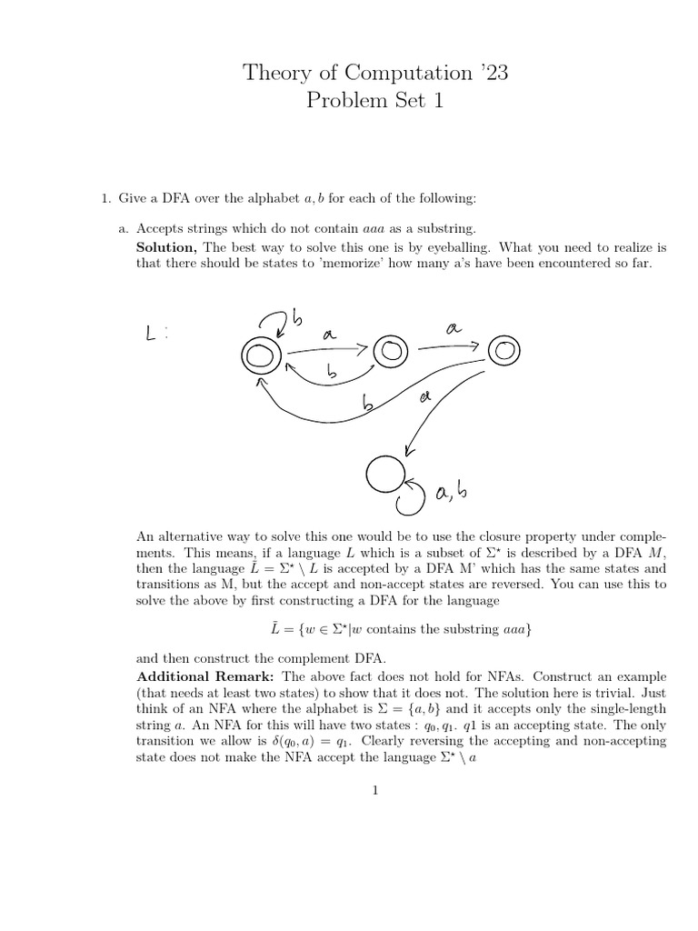 Solution To Pset1 - Sol | PDF | Mathematics