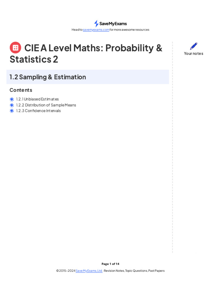 3XWEgynrpDe5DPz4 | PDF | Estimator | Bias Of An Estimator