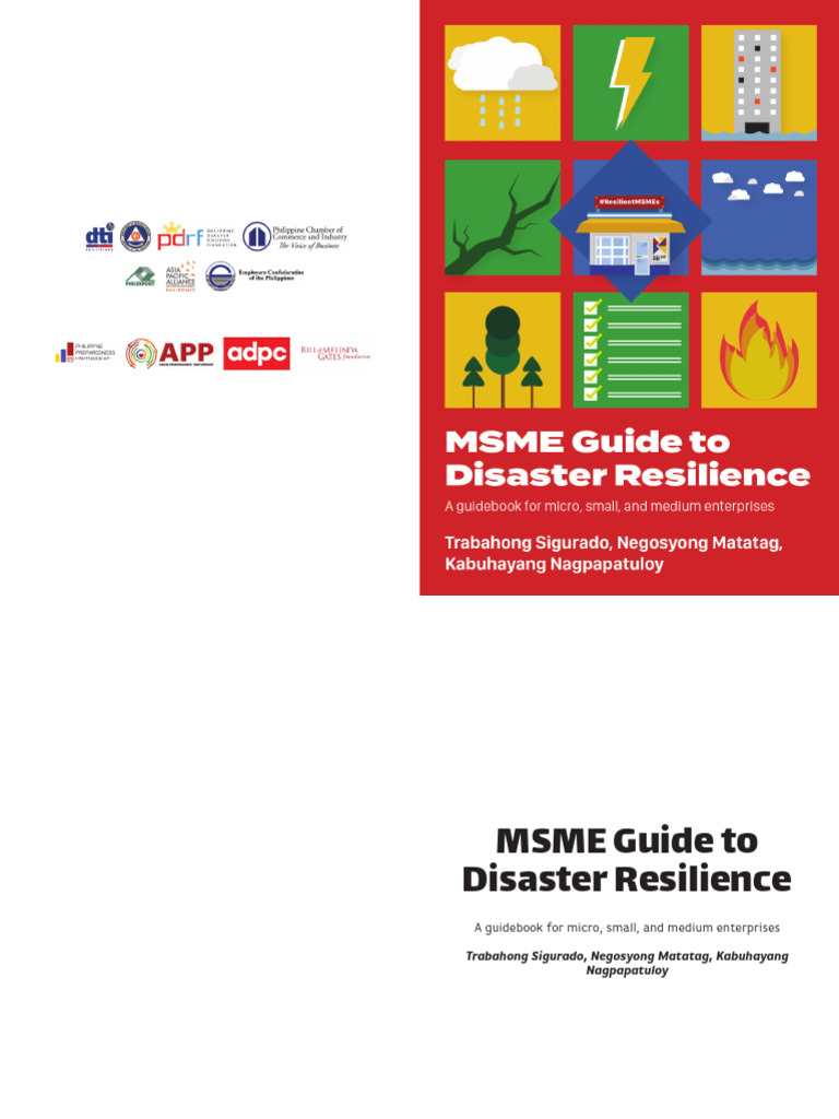 MSME Guide To Disaster Resilience | PDF | Disaster Risk Reduction ...
