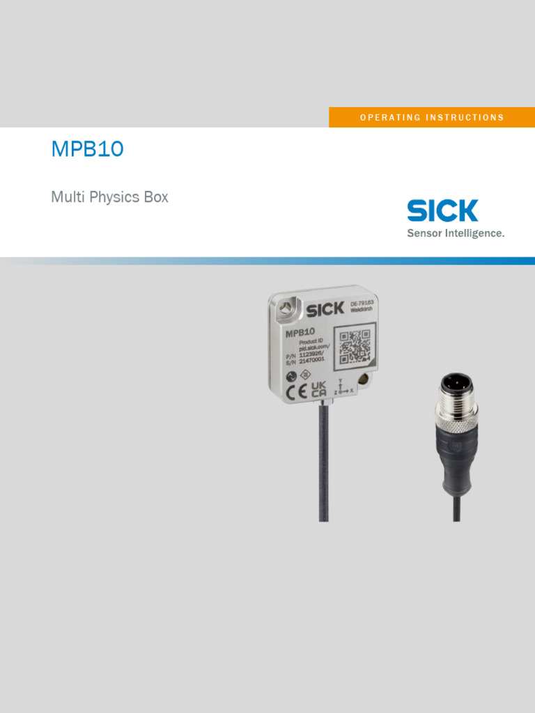 Operating Instructions mpb10 Multi Physics Box en Im0102403 | PDF ...