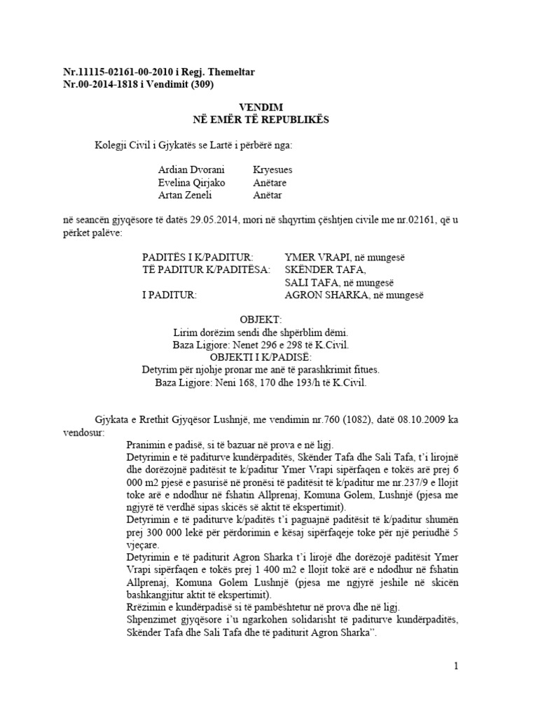 Lirim Dorezim Sendi | PDF