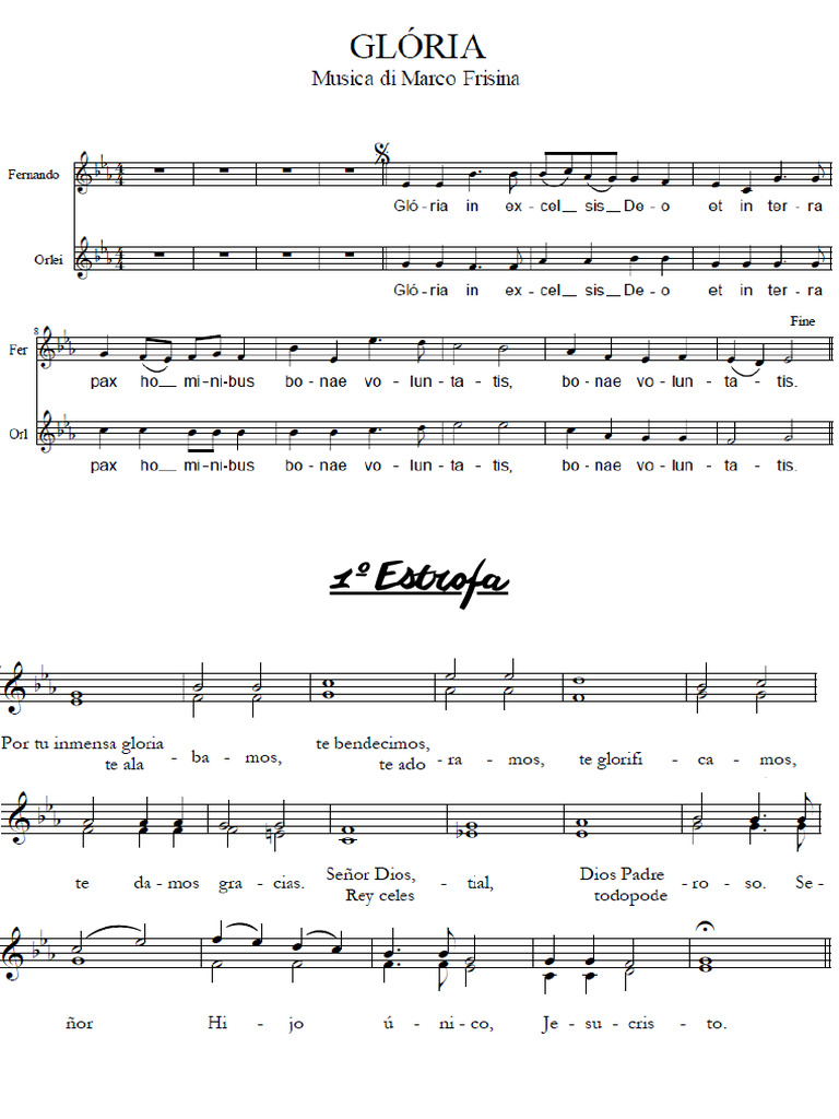 Gloria 2 Marco Frisina | PDF