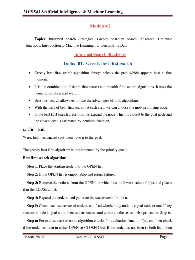 Module-02 AIML NOTES | PDF | Machine Learning | Artificial Intelligence