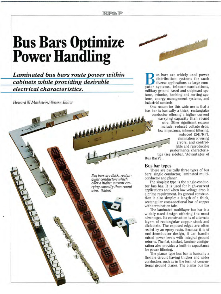 AR Bus Bars Optimize Power Handling Mersen | PDF