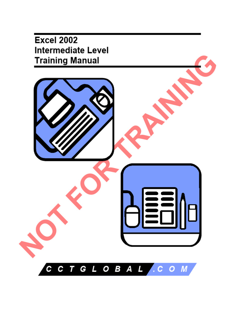 Excel 2002 Intermediate Training Manual | PDF | Microsoft Excel | Software Engineering