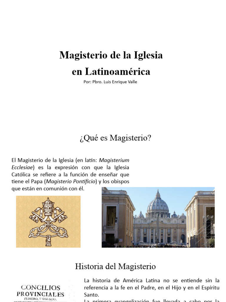 Magisterio Latinoamericano | PDF | Iglesia Católica | America latina