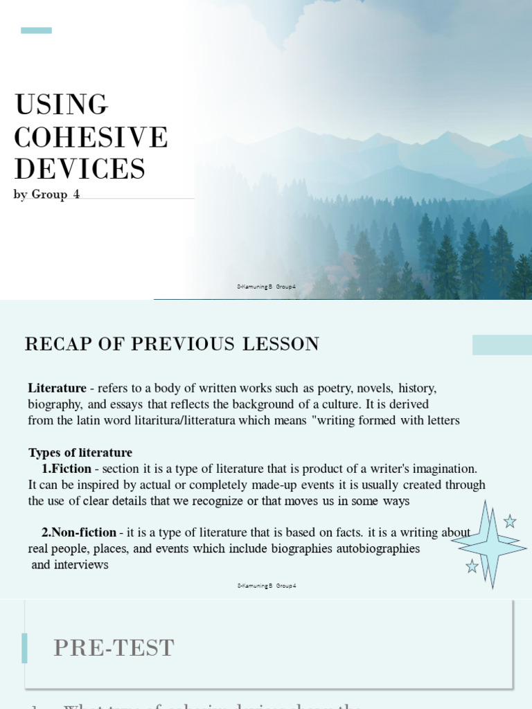 Cohesive Devices | PDF | Semantic Units | Syntactic Relationships
