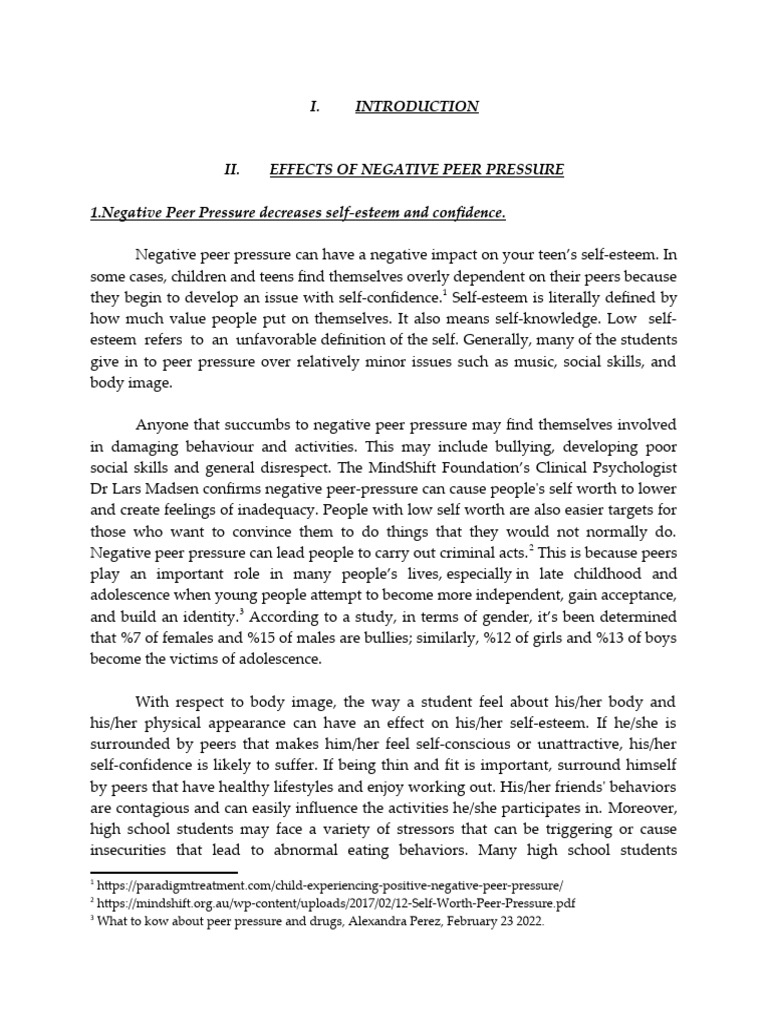 Atiyah - Peer Pressure | Download Free PDF | Self Esteem | Adolescence