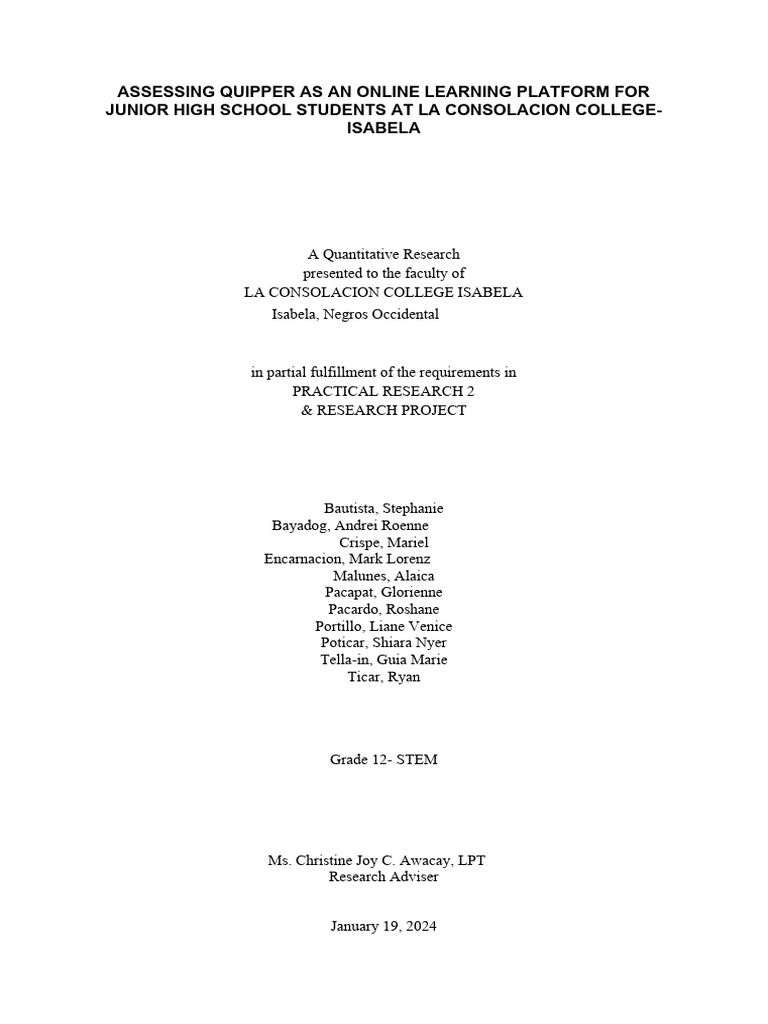 Research Quipper | PDF | Educational Technology | Learning