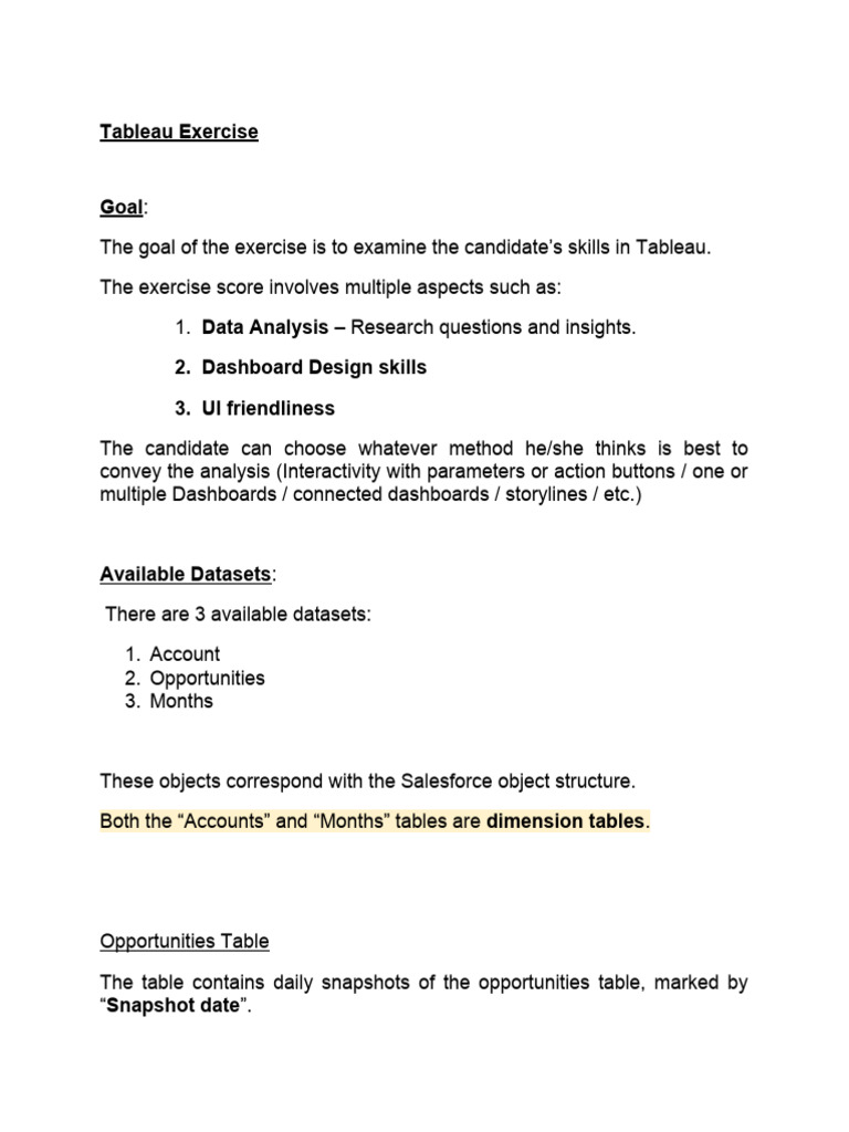 Tableau Exercise - Instructions | PDF | Business