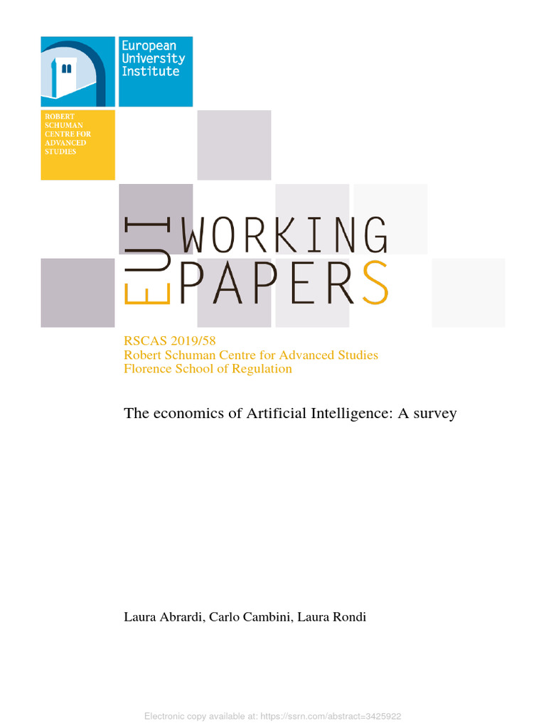AI Economics: Policy Challenges | PDF | Labour Economics | Economic Growth