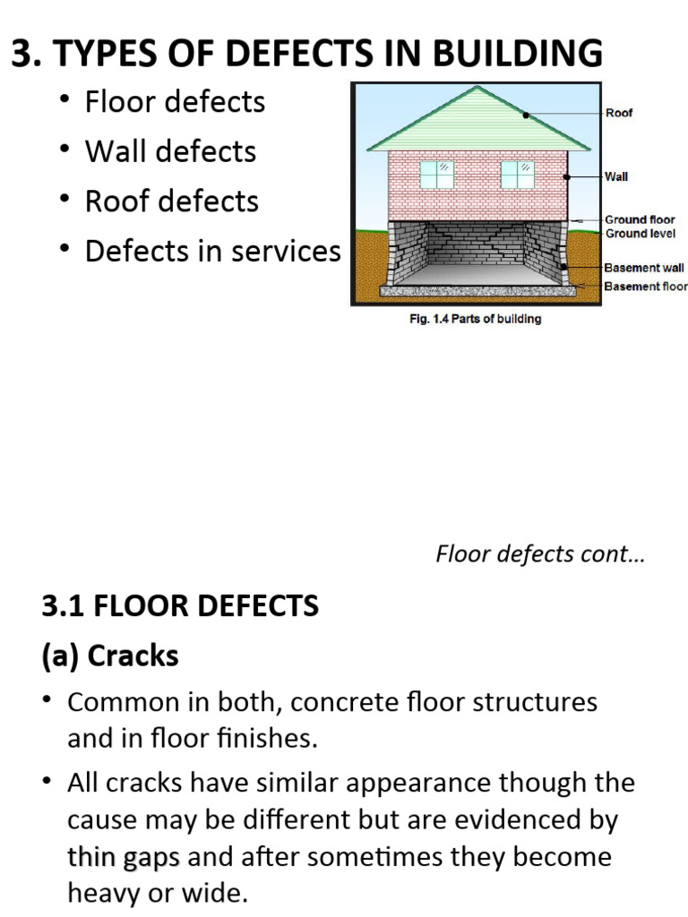1.3 Defects in Building-1 | PDF | Concrete | Mortar (Masonry)
