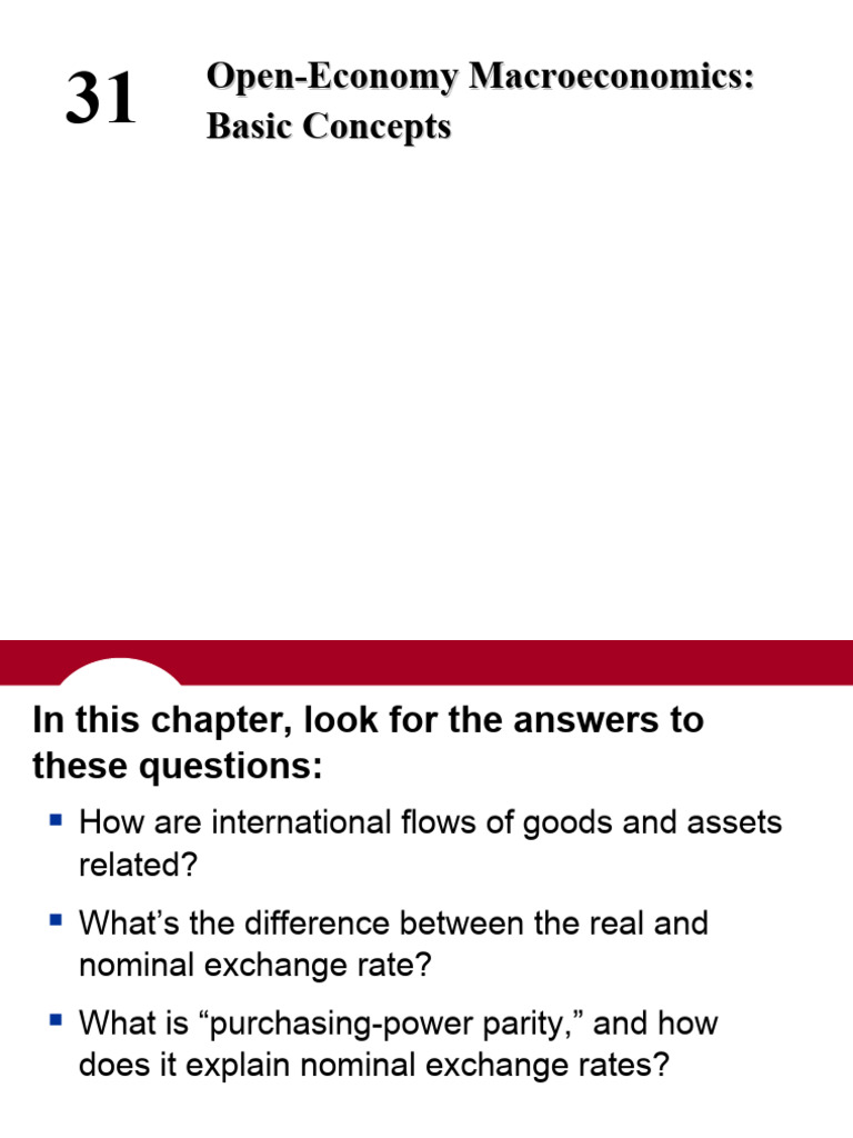 Macroeconomics - Chapter 31 | PDF | Exchange Rate | Purchasing Power Parity