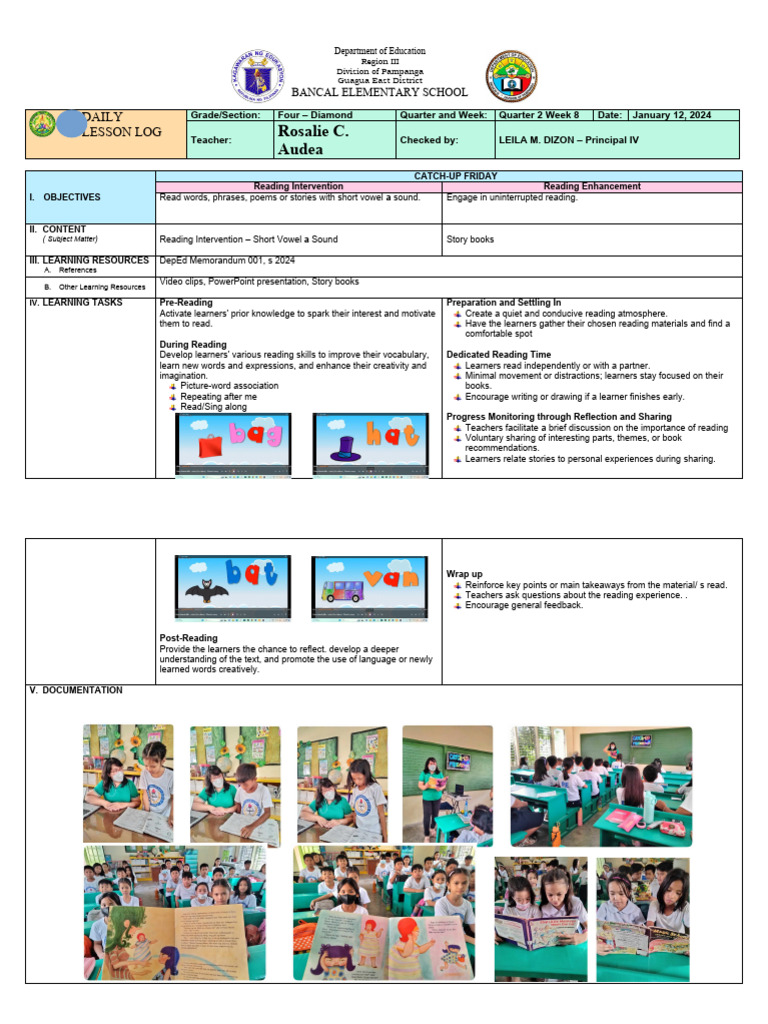 1 12 24 - Dear - Catch Up Friday | PDF | Learning | Teachers