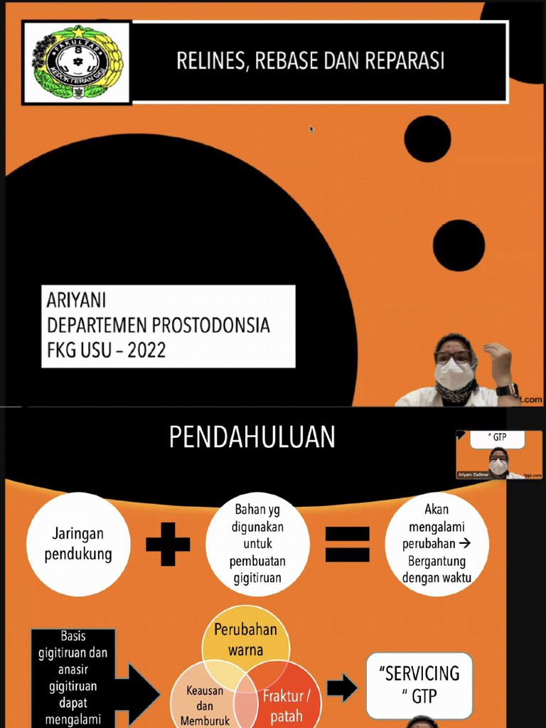 PT 2.15 Reparasi, Reline, Dan Rebase | PDF