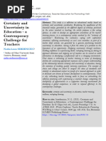 Navigating Safe Uncertainty in Therapy | PDF | Psychotherapy | Reality