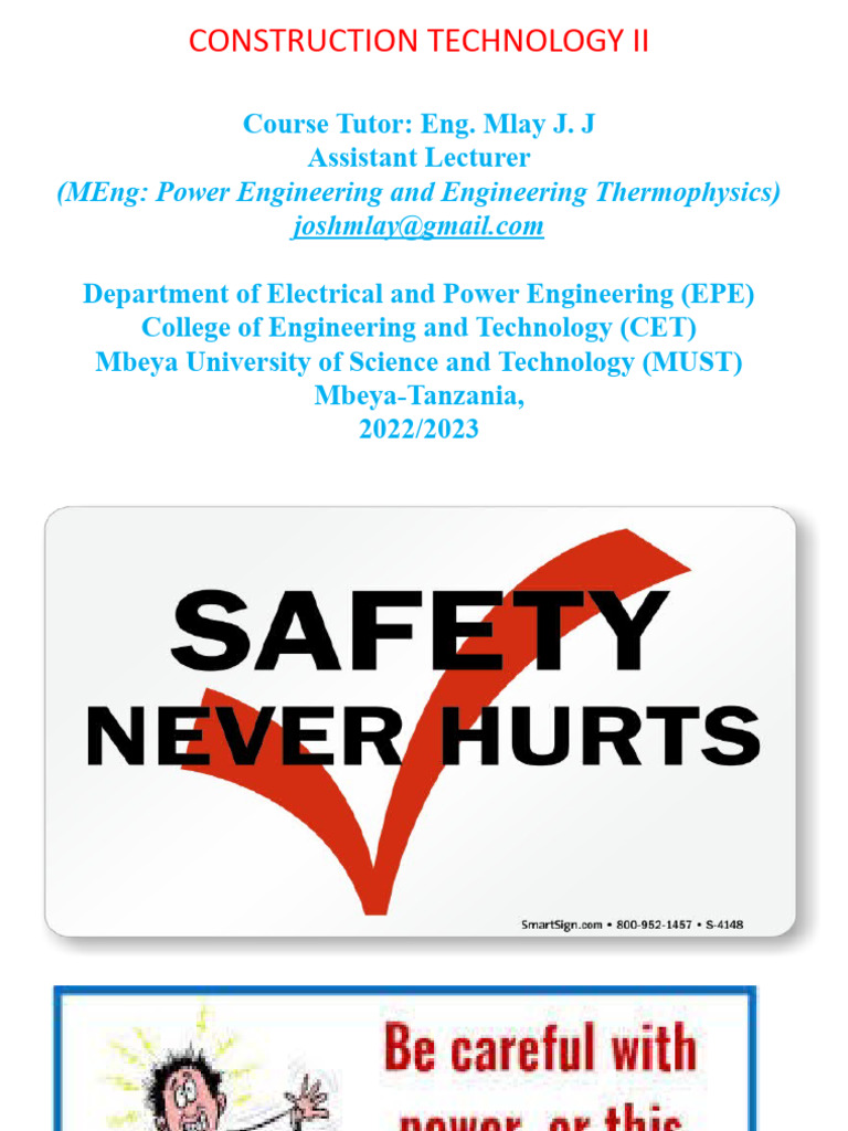 Lectur 1-Safety Regulations and Tools | PDF