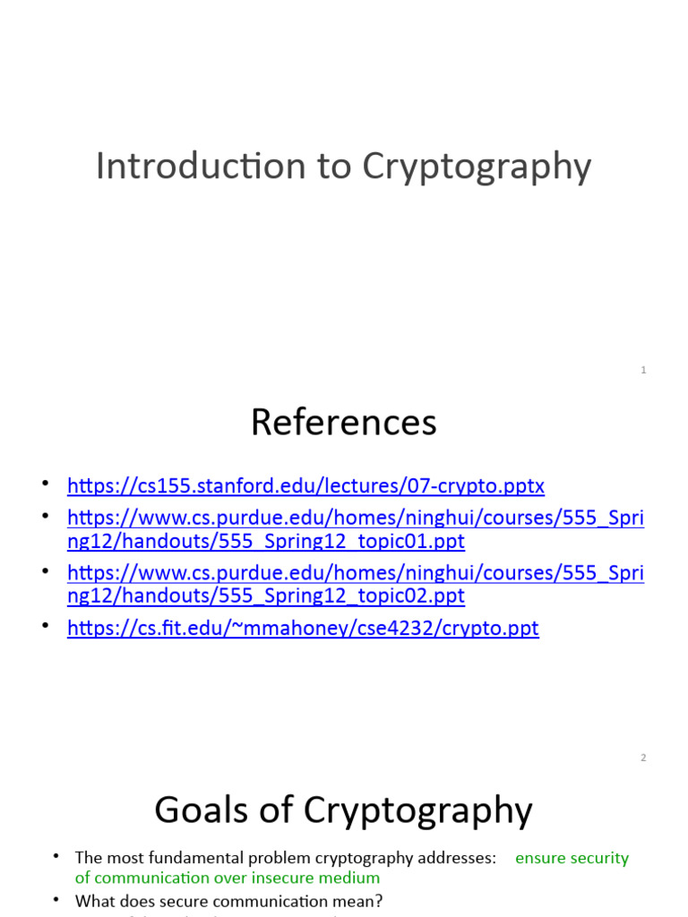 Introduction To Cryptography | PDF | Cryptography | Cipher Introduction To Cryptography | PDF | Cryptography | Cipher