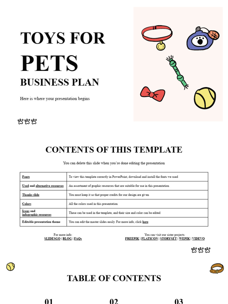 Pet Toy Business Plan Overview | PDF | Marketing | Business Model