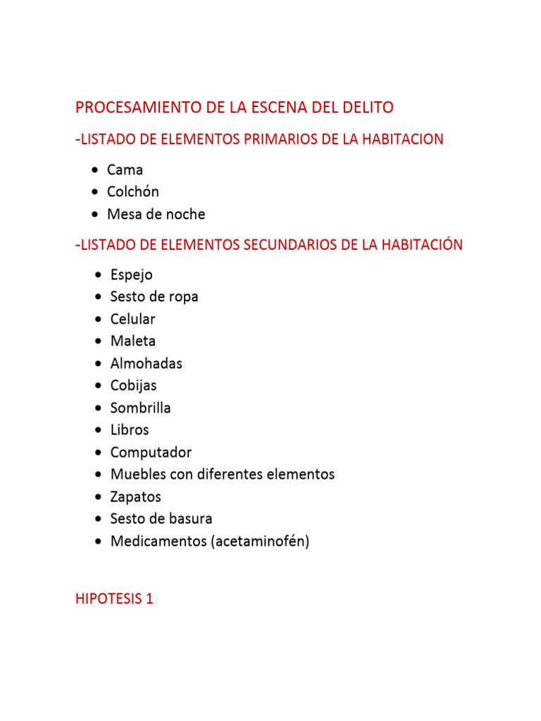 Procesamiento de La Escena Del Delito 2 | PDF
