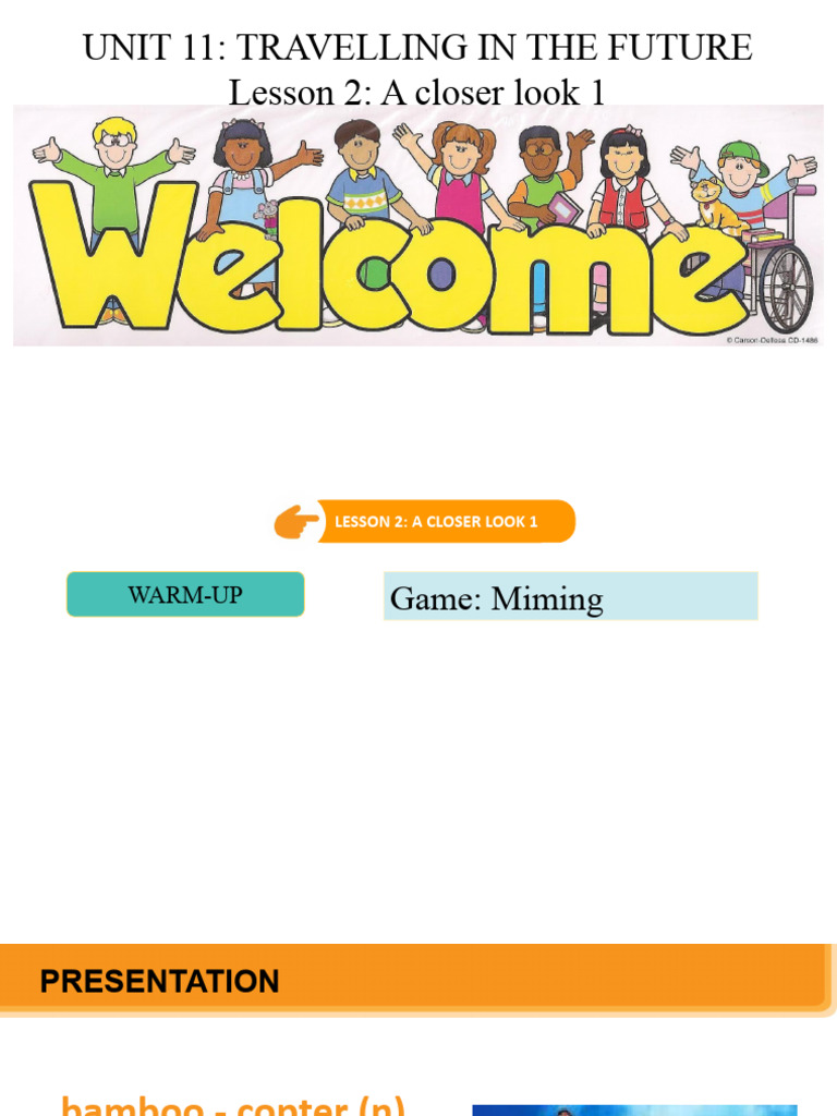 Unit 11 Travelling in The Future Lesson 2 A Closer Look 1 | PDF | Languages | Foreign Language ...