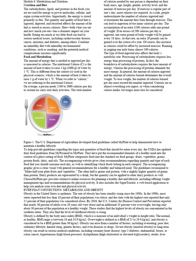 Module 8 | PDF | Obesity | Dieting